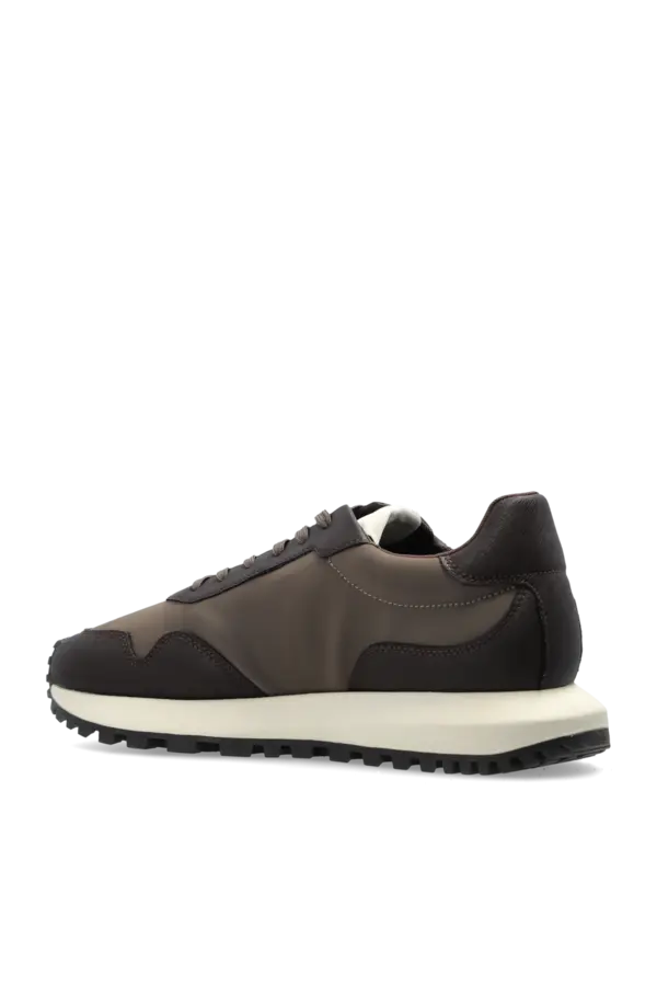 Emporio Armani Low Top Sneakers With Embossed Logo