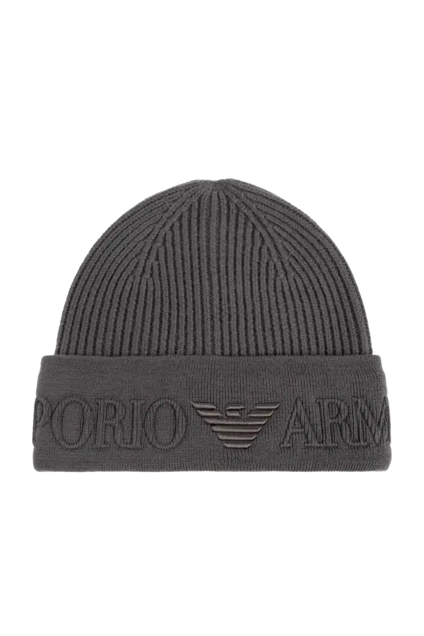 Emporio Armani Wool Beanie Hat