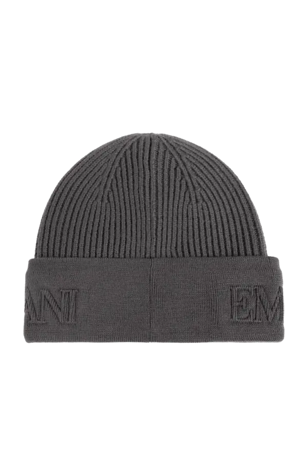 Emporio Armani Wool Beanie Hat