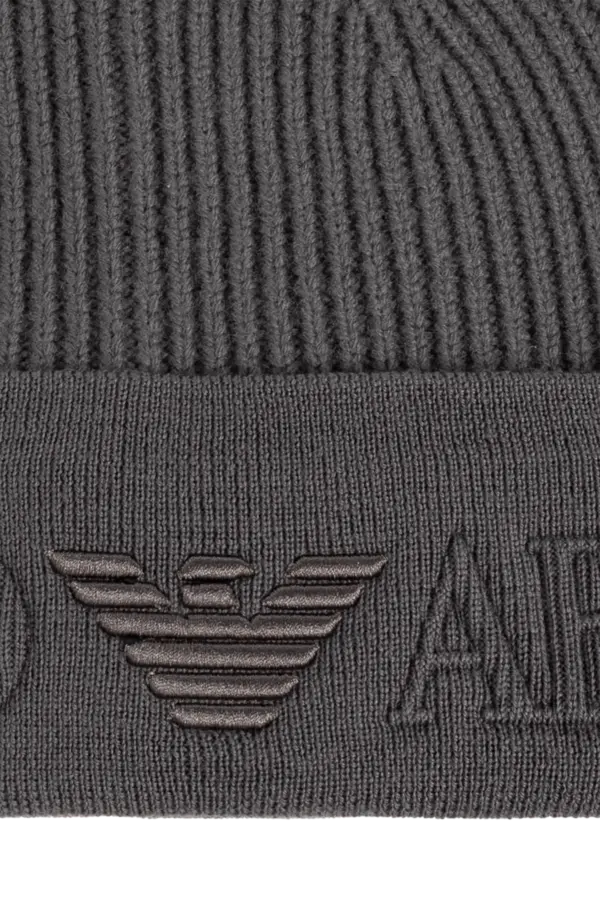 Emporio Armani Wool Beanie Hat