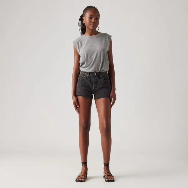 LEVI'S 501 Original Fit High Rise Denim Shorts