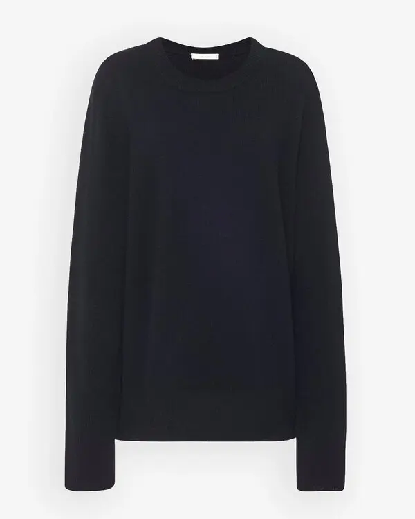 THE ROW Sibem Cashmere Wool Sweater - Black