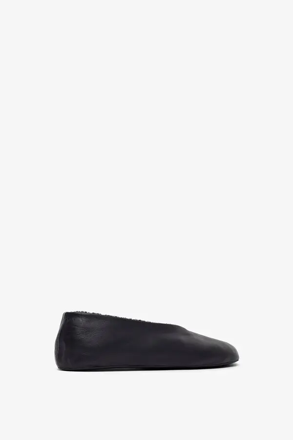 THE ROW Stella Shearling Flats