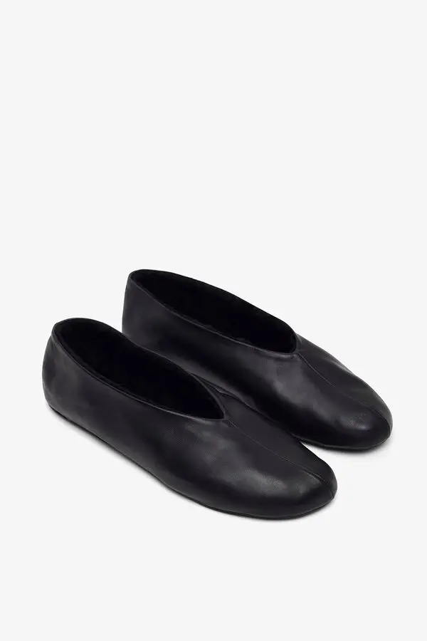 THE ROW Stella Shearling Flats