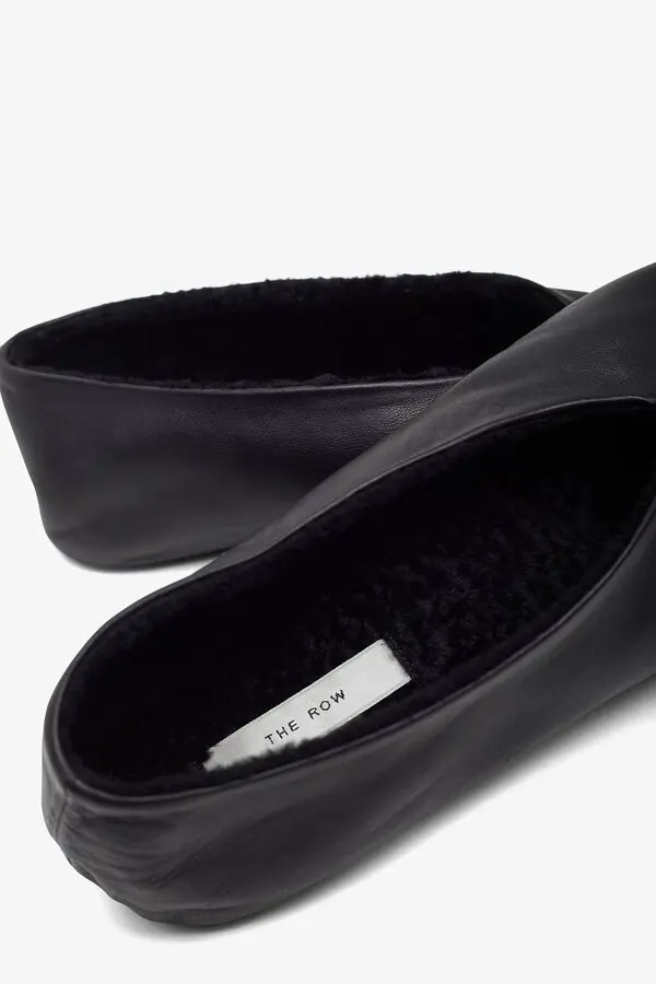 THE ROW Stella Shearling Flats