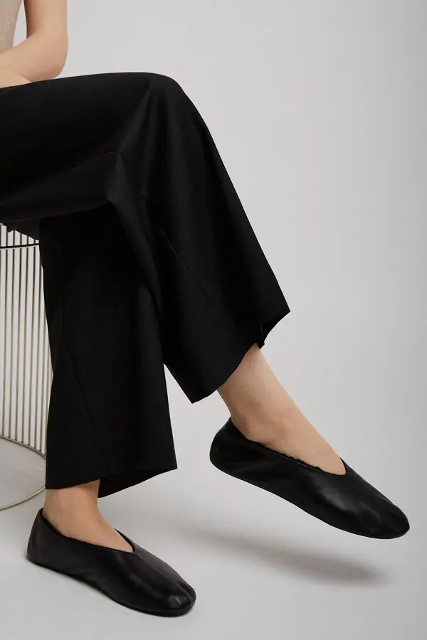 THE ROW Stella Shearling Flats