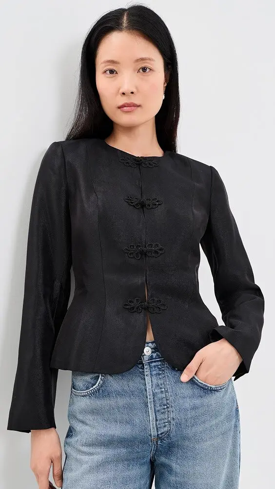 REFORMATION Regin Jacket - Black