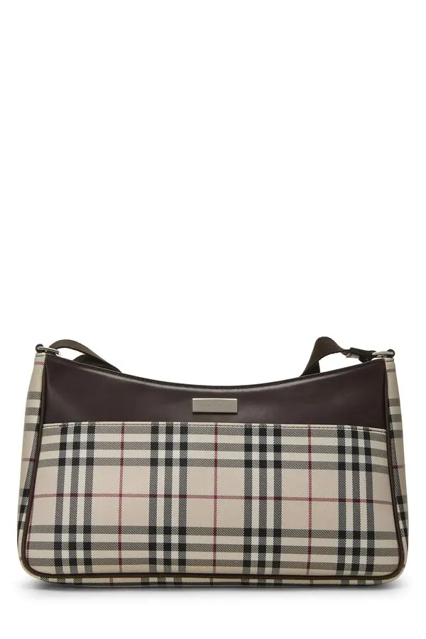 Burberry Nylon And Leather Trim Crossbody Bag - Beige