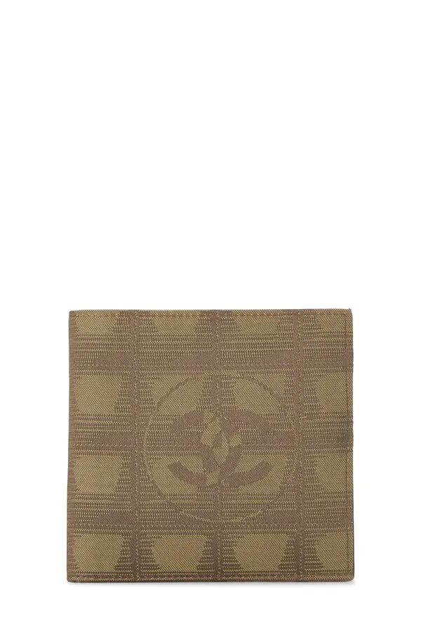 Chanel Nylon Travel Line Compact Wallet - Green