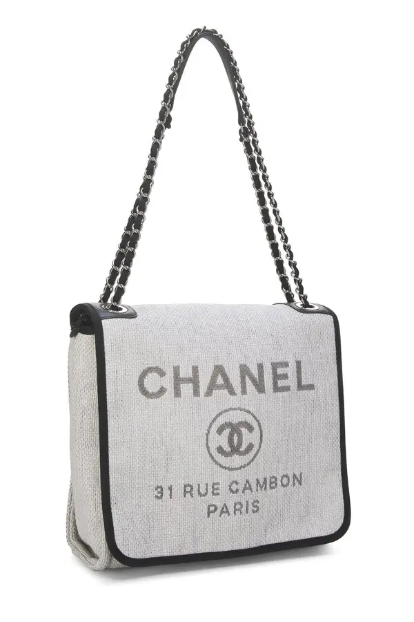 Chanel Woven Raffia Deauville Messenger