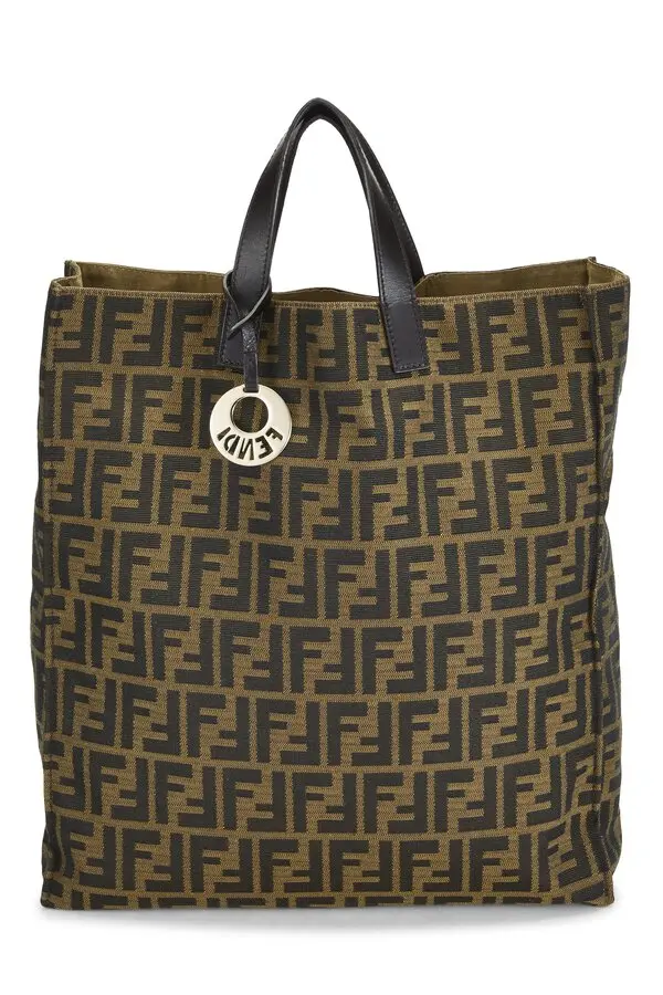 Fendi Zucca Vertical Tote - Brown