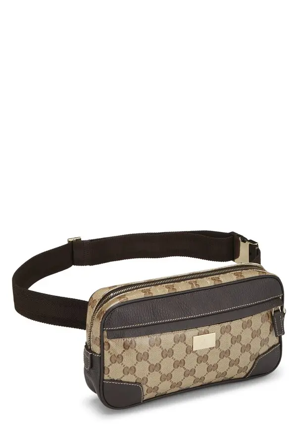 Gucci Original Gg Crystal Canvas Waist Pouch