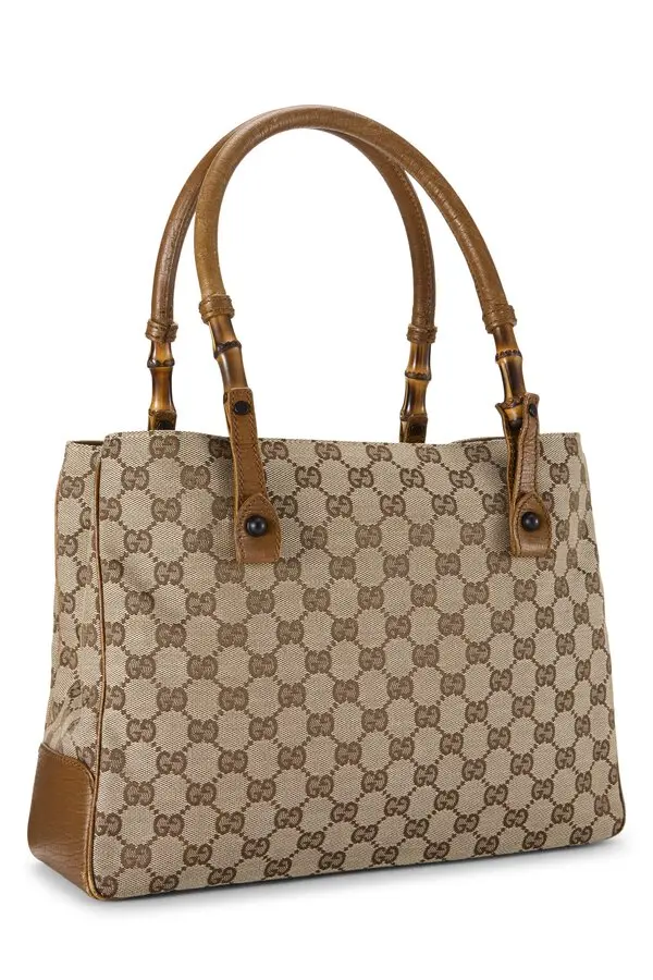 Gucci Original Gg Bamboo Top Handle Bag