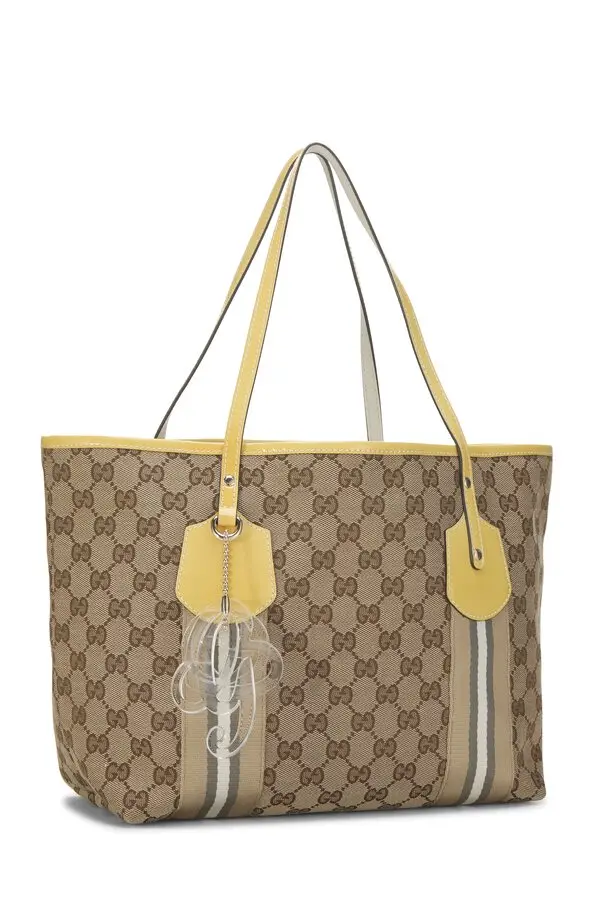 Gucci Jolicoeur Web Tote - Yellow