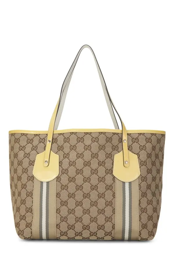 Gucci Jolicoeur Web Tote - Yellow