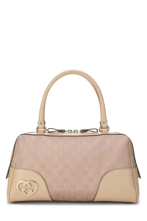 Gucci Lurex Lovely Heart Handbag - Beige