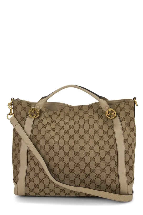 Gucci Original Gg Canvas Tote - Cream