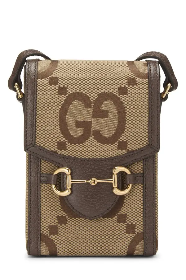 Gucci Jumbo Gg Canvas Crossbody Bag
