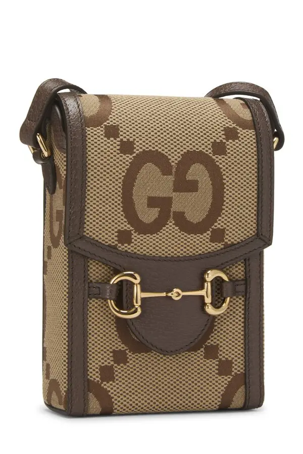Gucci Jumbo Gg Canvas Crossbody Bag