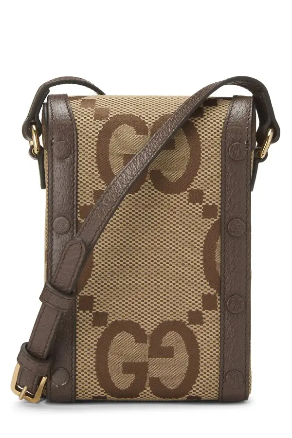 Gucci Jumbo Gg Canvas Crossbody Bag