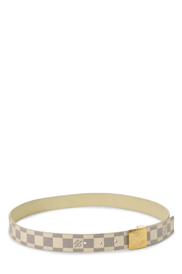LOUIS VUITTON Damier Azur Carre Belt