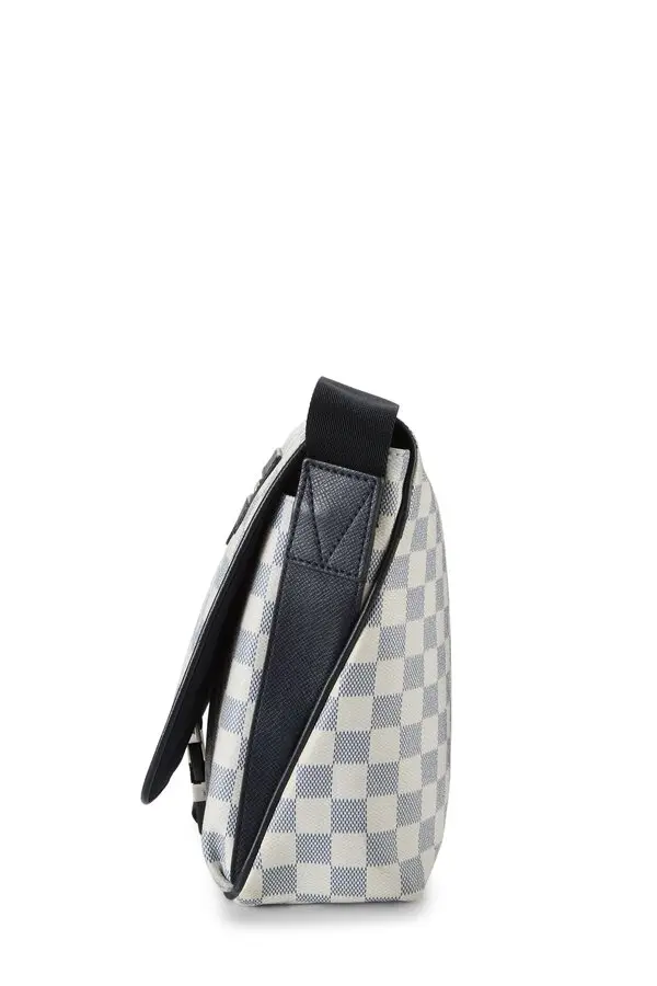 LOUIS VUITTON Damier Azur Coastline Match Point Messenger Bag - White