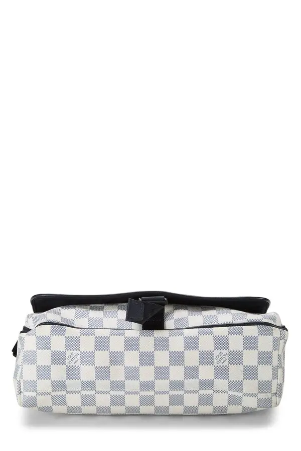 LOUIS VUITTON Damier Azur Coastline Match Point Messenger Bag - White