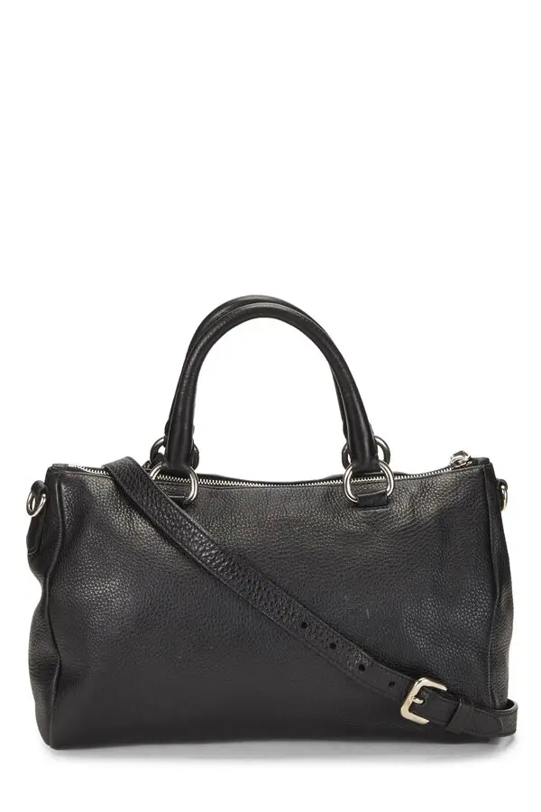 Prada Vitello Daino Convertible Zip Handbag