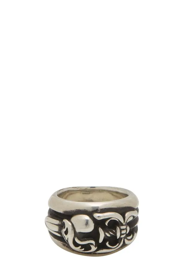 Chrome Hearts Sterling Heart & Dagger Ring
