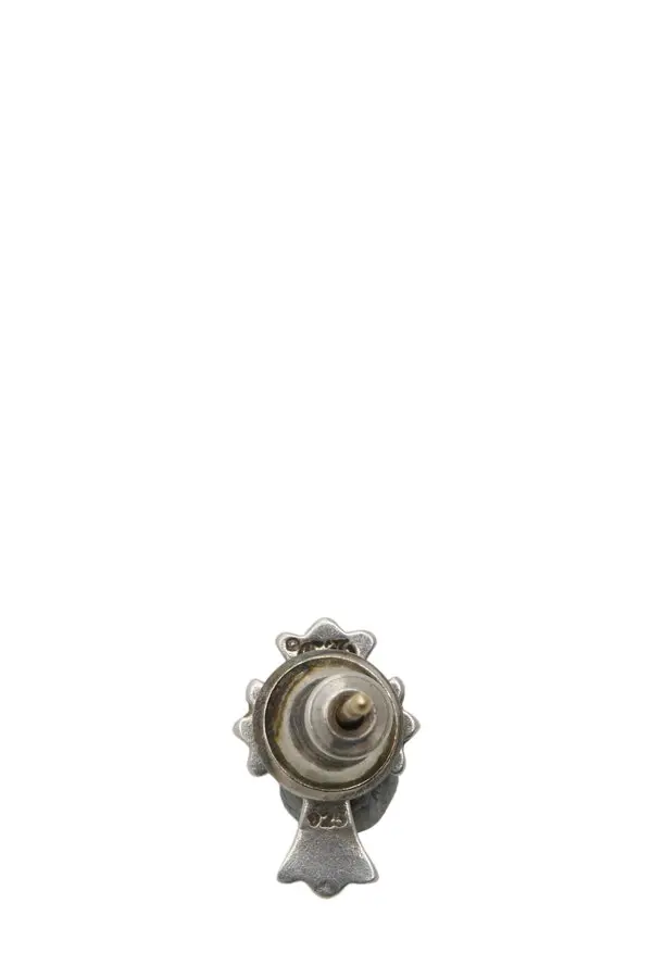 Chrome Hearts Sterling Cross Dangle Charm Earring - Silver