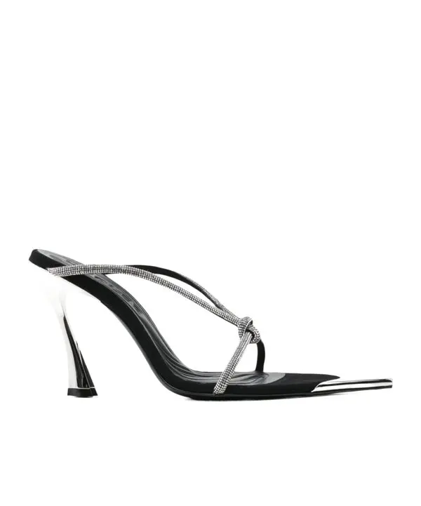 MUGLER 100mm Knotted Fang Mules