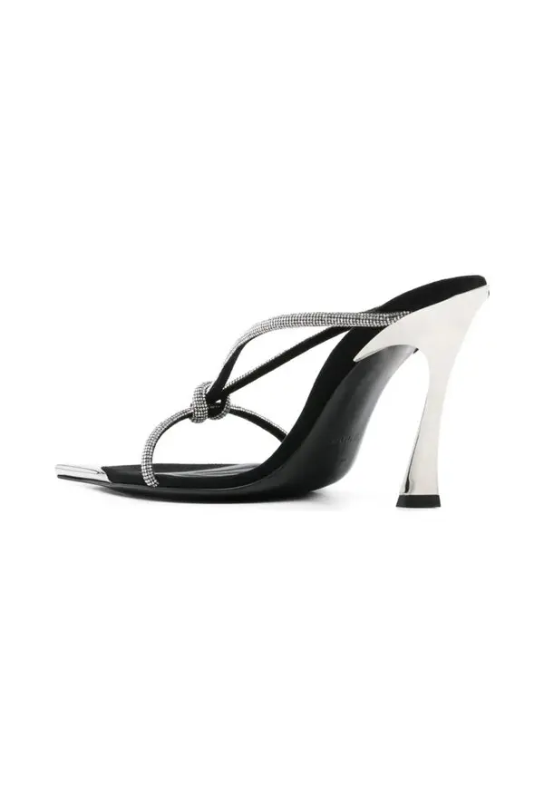 MUGLER 100mm Knotted Fang Mules