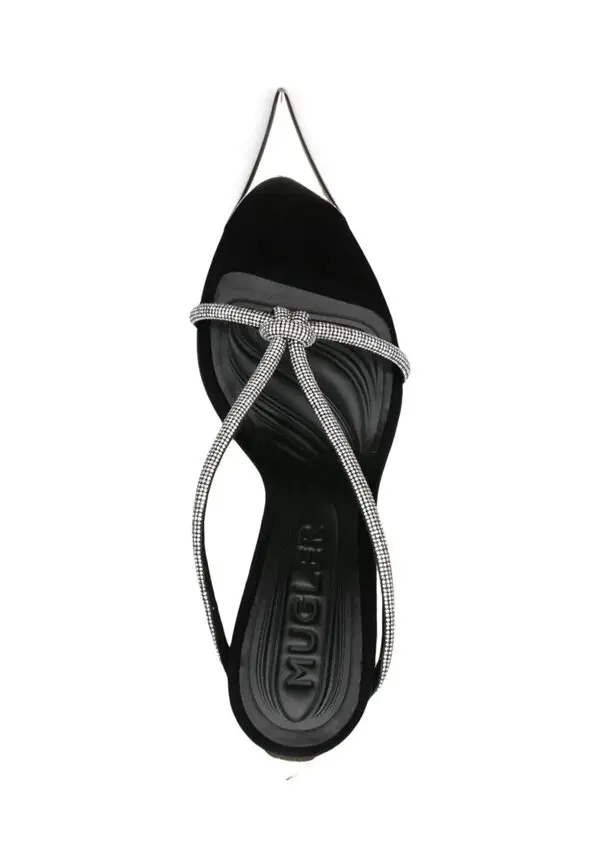 MUGLER 100mm Knotted Fang Mules