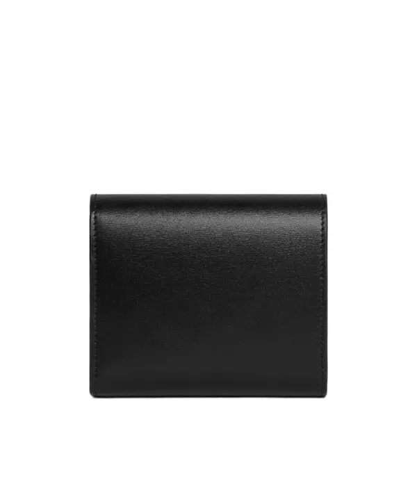 Celine Small Flap Wallet Triomphe In Shiny Calfskin