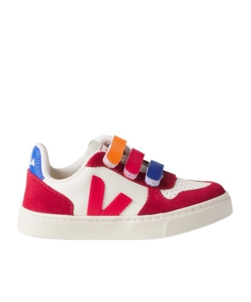 VEJA V-10 Leather Sneakers With Velcro Straps