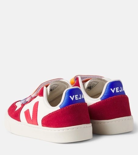 VEJA V-10 Leather Sneakers With Velcro Straps