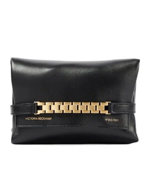 Victoria Beckham Mini Leather Clutch With Chain