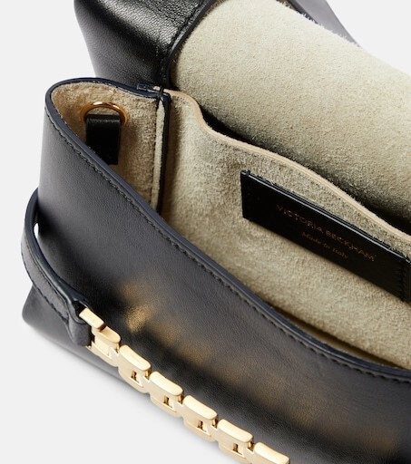 Victoria Beckham Mini Leather Clutch With Chain