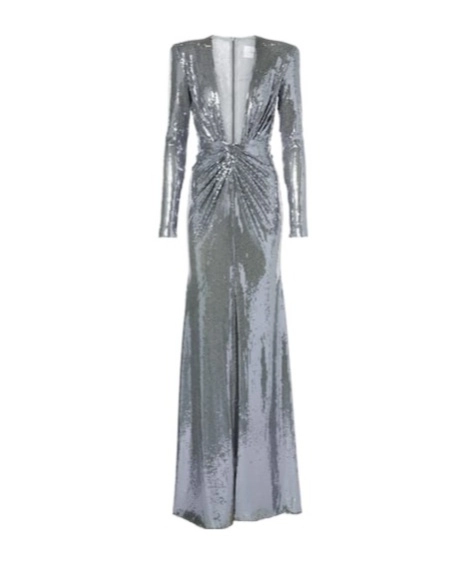 Alex Perry Sequined Gathered Gown