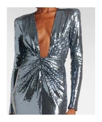 Alex Perry Sequined Gathered Gown