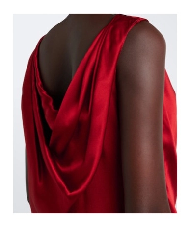 MAISON MARGIELA Draped Satin Maxi Dress