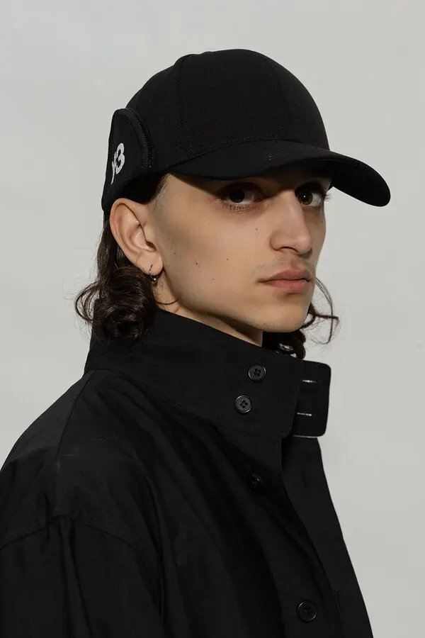 Y3 Logo Cap With Zipper Pockets