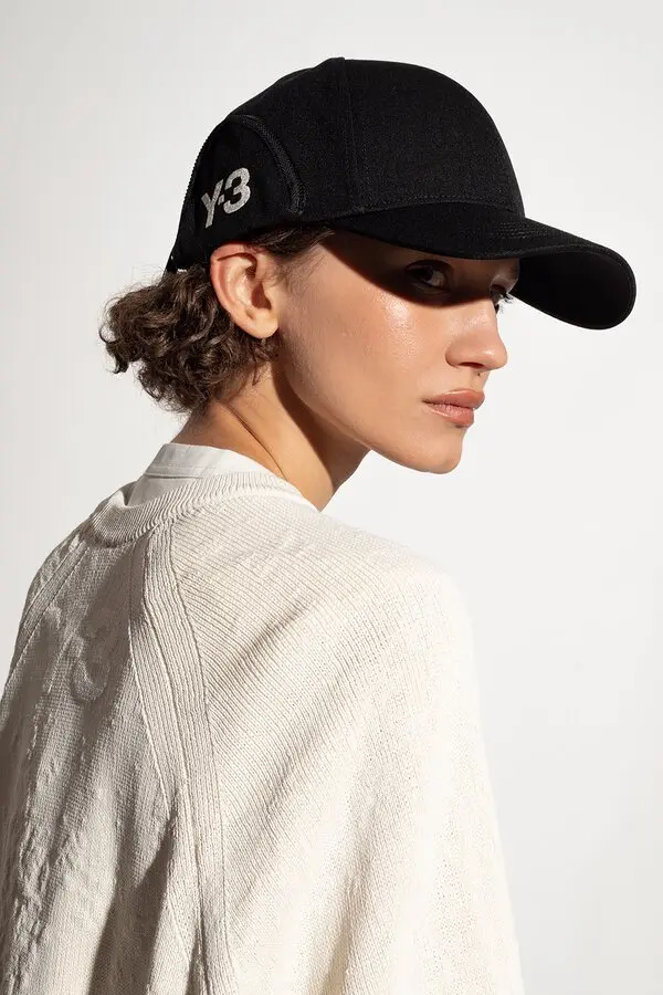 Y3 Logo Cap With Zipper Pockets