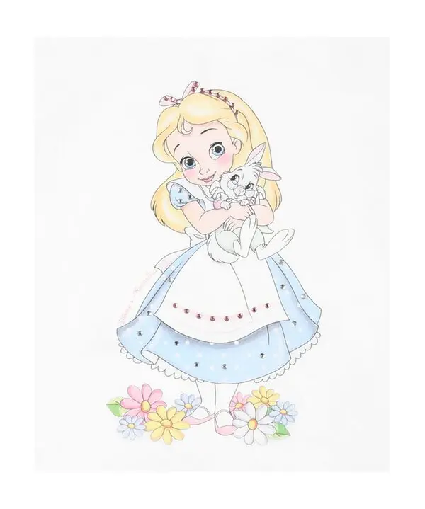 Monnalisa X Disney Alice In Wonderland Graphic T-shirt