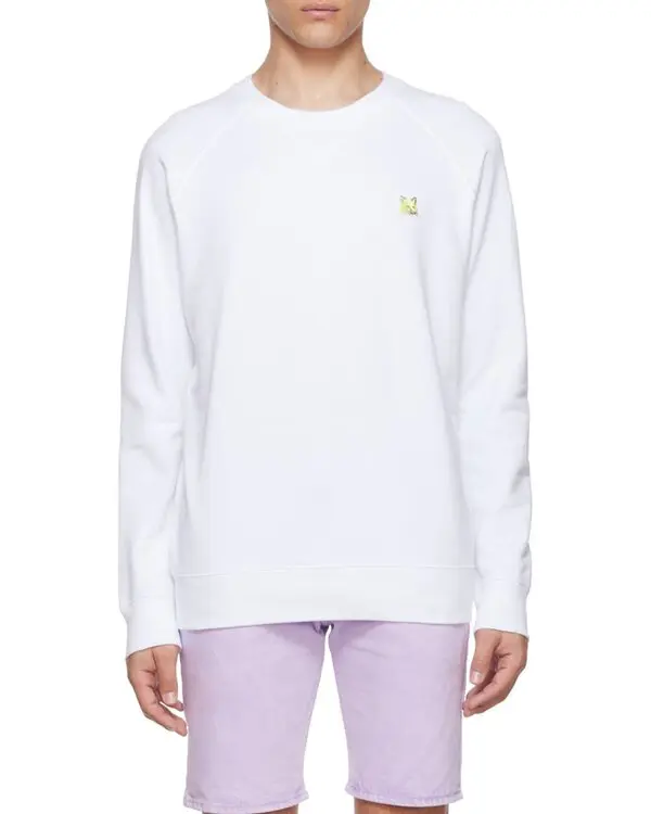 Maison Kitsuné Fox Head-embroidered Crew-neck Sweatshirt