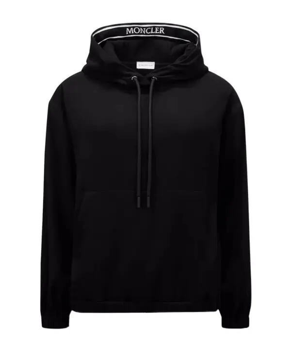 Moncler Logo Detailed Drawstring Hoodie