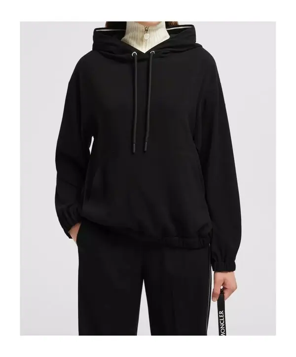 Moncler Logo Detailed Drawstring Hoodie