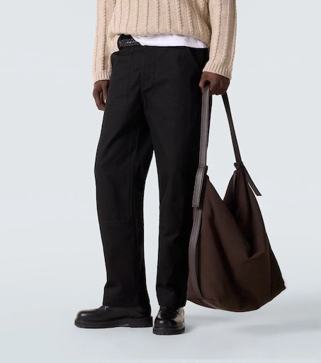 Studio Nicholson Airport Leather-trimmed Tote Bag