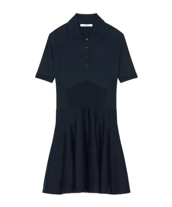 Givenchy Mini Polo Dress In Cotton And Silk