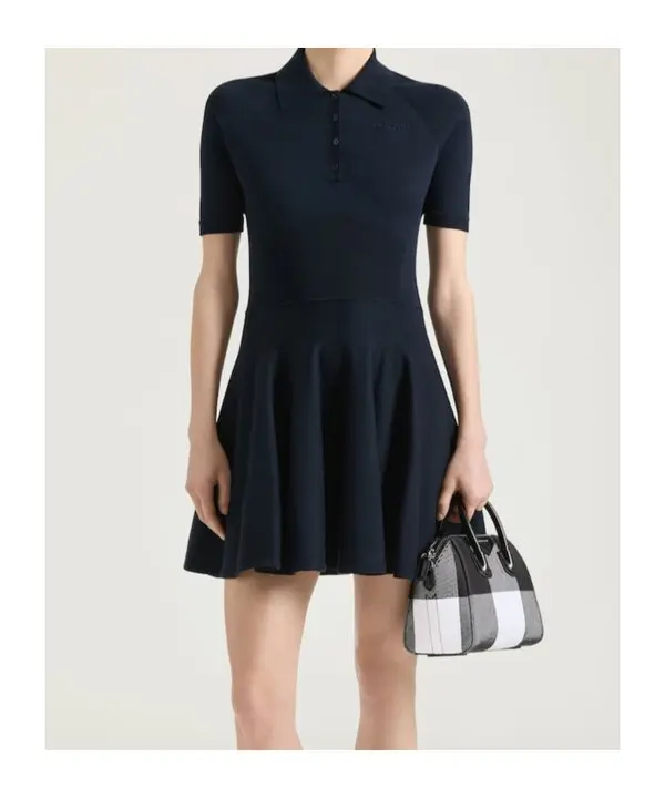 Givenchy Mini Polo Dress In Cotton And Silk